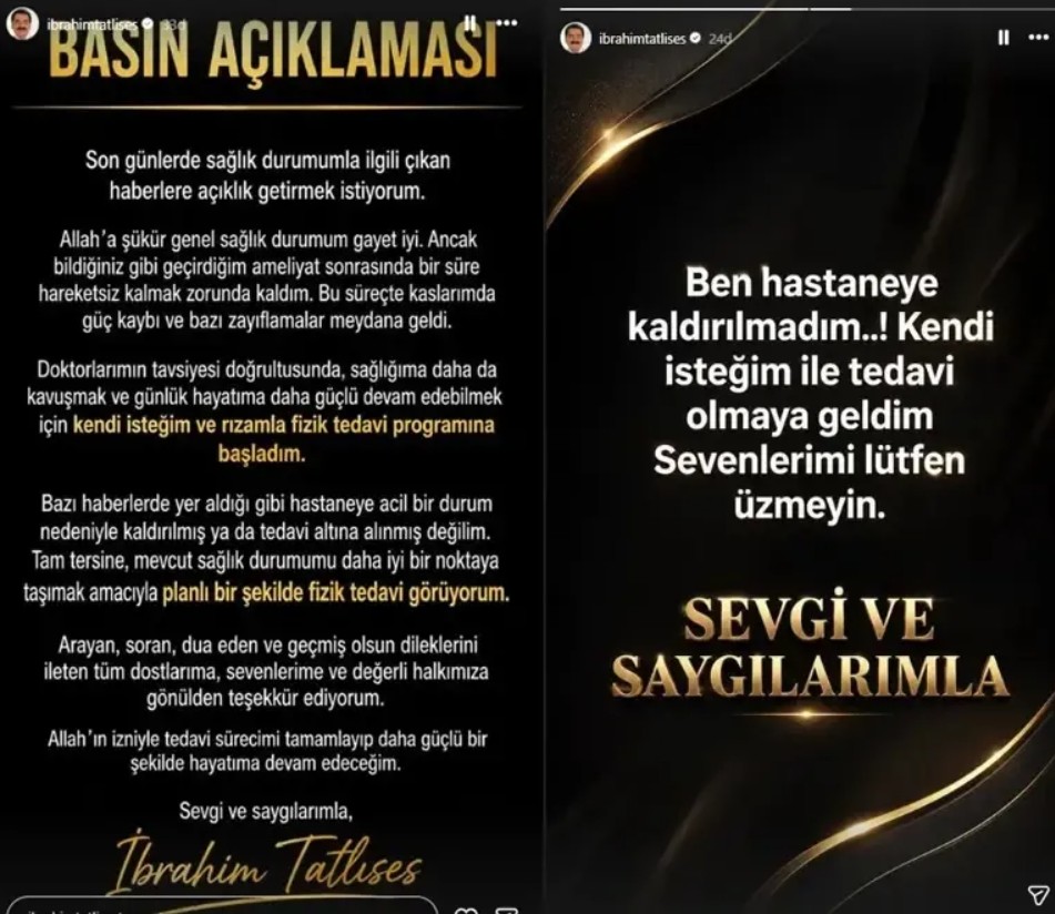 İbrahim Tatlıses’in hastane odasındaki son hali ortaya çıktı